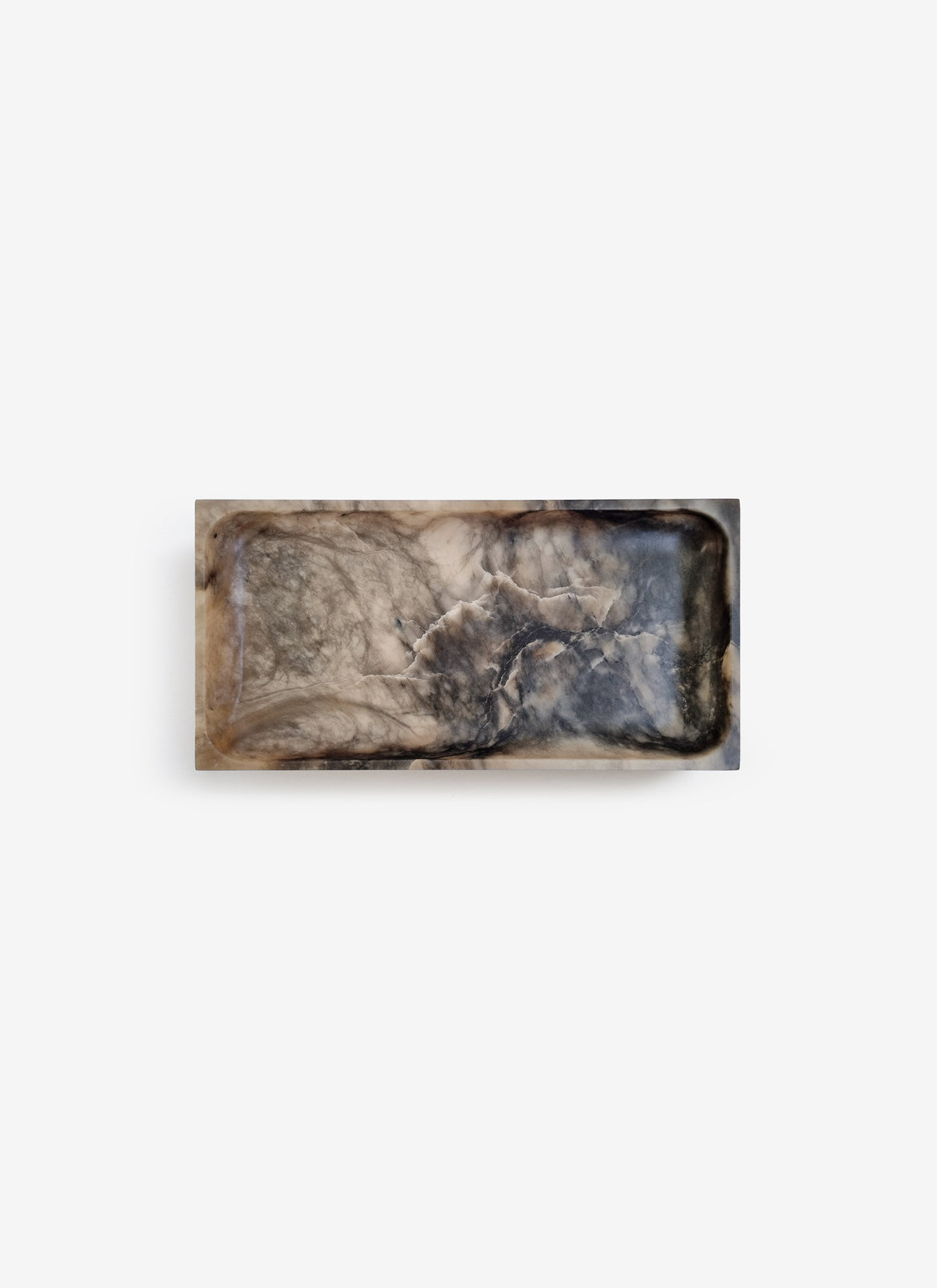 Caro Demi Tray - Tabac Alabaster | Simon James