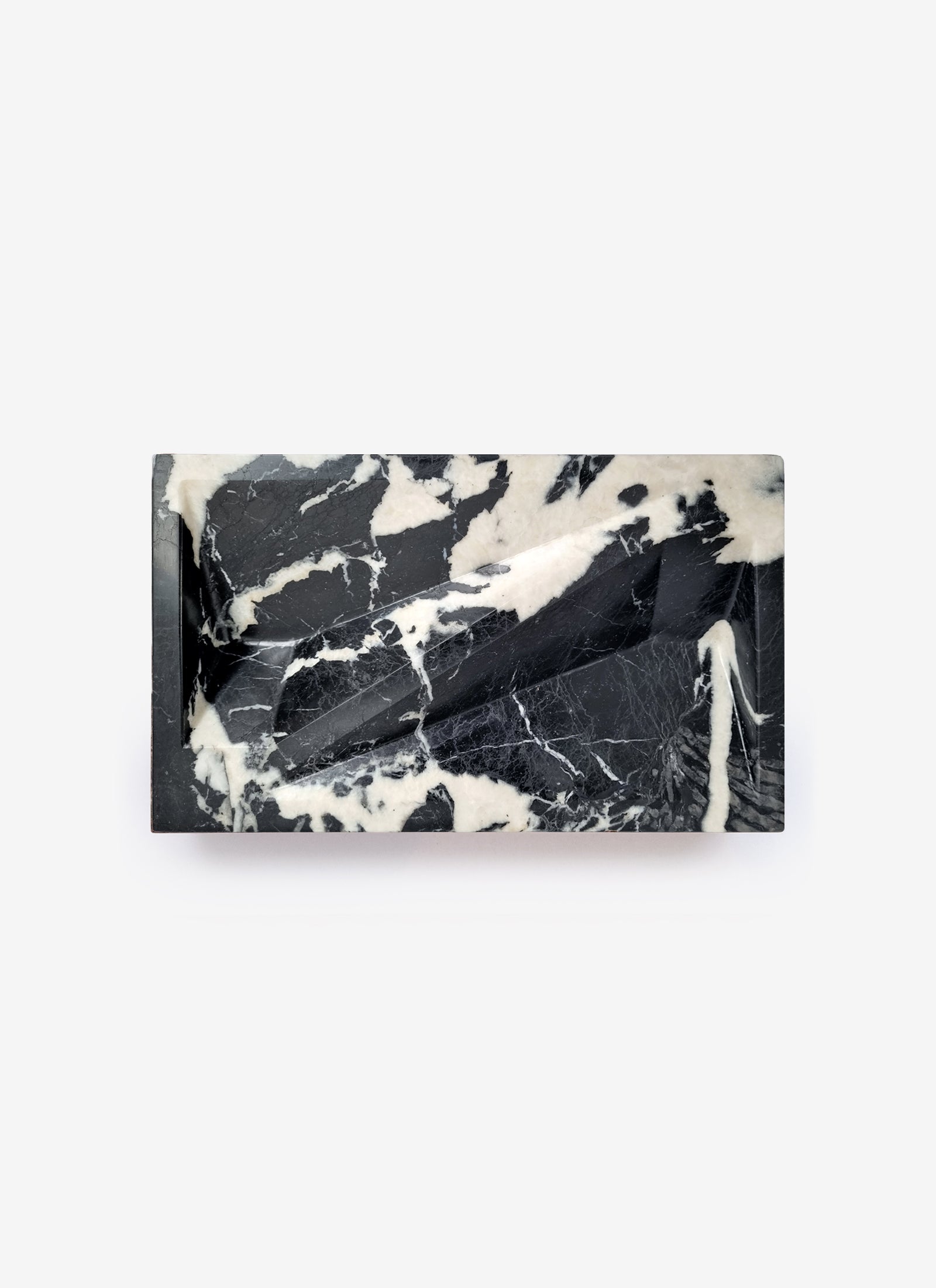 Block Tray in Noir Grande (Black and White) | Simon James